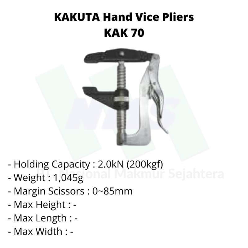 Promo Kakuta Hand Vice Pliers Kak 70 Diskon 23% Di Seller Kulee Store ...