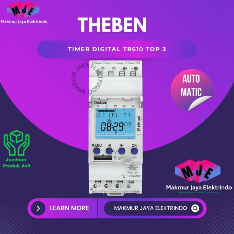 Promo Timer Digital Automatic Switch Panel Otomatis Theben Tr610 Top 3 ...
