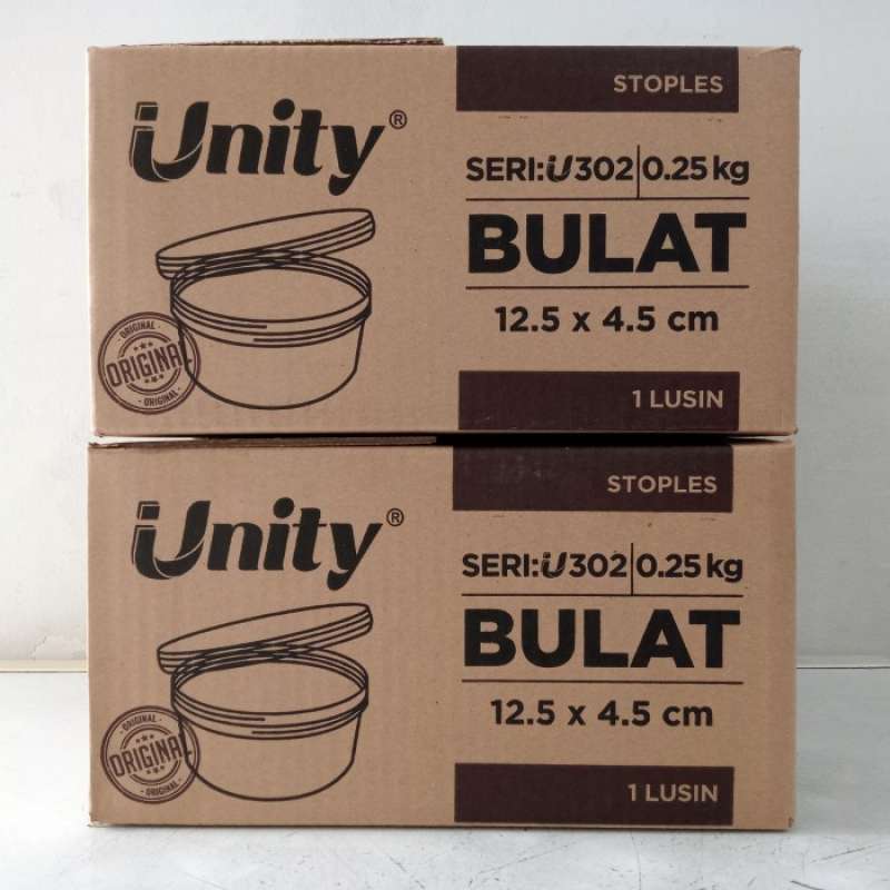 Promo Toples Unity Bulat Seri U302 Volume 250 Gr | Toples Unity 1 Lusin Diskon 23% Di Seller ...