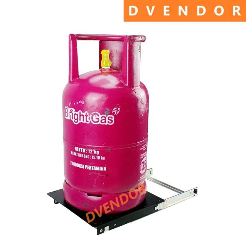 Jual Rak Tempat Gas Tarik Sliding Pull Out Porter Gas Lpg Tray Troli ...