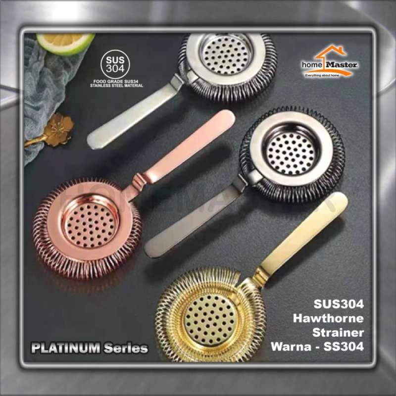 Jual Bar Strainer/saringan Minuman/cocktail/ Hawthorne Warna Sus304 - Ss304 - Rose Gold Di ...