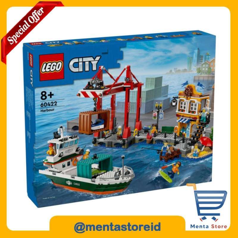 Promo Lego City 60422 Seaside Harbor With Cargo Ship Diskon 9% Di ...
