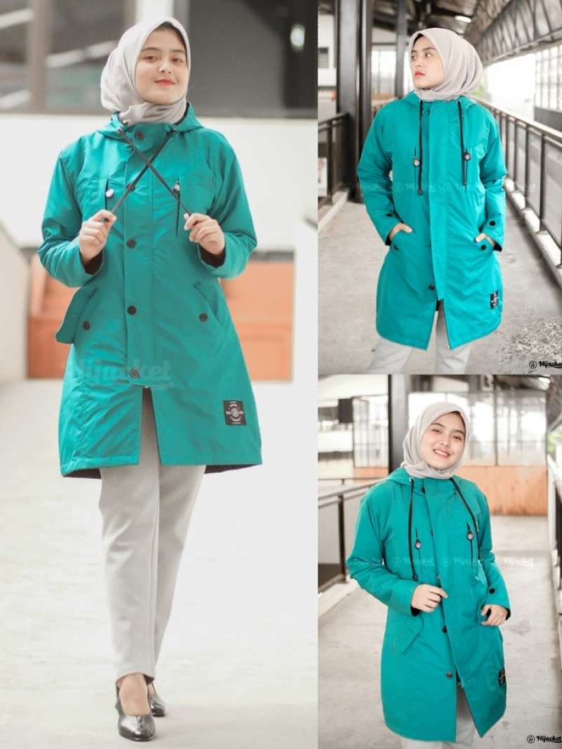 Jual Jaket Jacket Parka Wanita Cewek Hijaber Muslimah Hijacket Ori ...