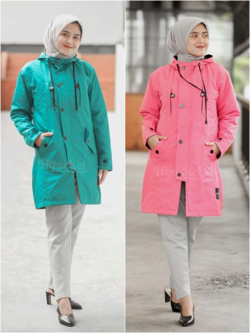 Jual Jaket Jacket Parka Wanita Cewek Hijaber Muslimah Hijacket Ori ...