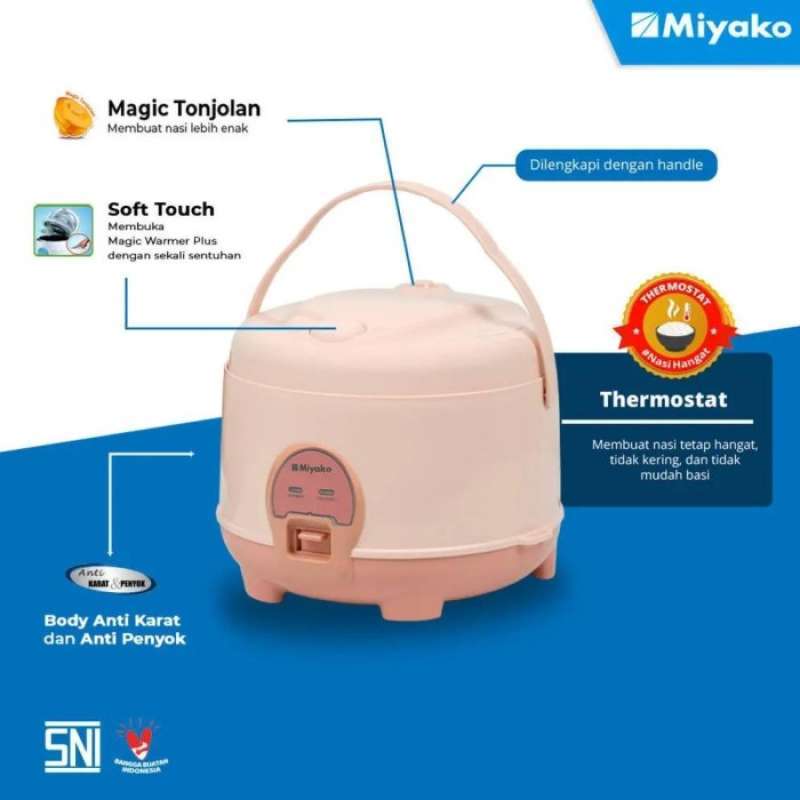 Promo Magic Warmer Miyako Mcm586bh Magic Com 1.8 Liter Baby Pink Nanoal ...