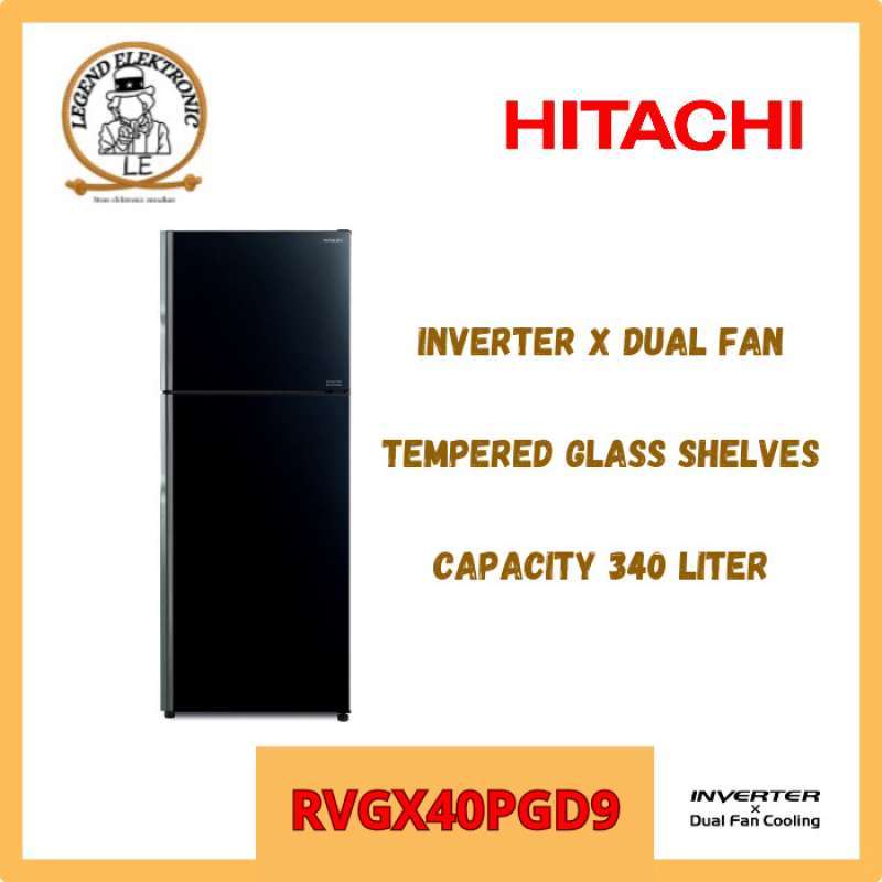 Promo Hitachi Rvgx40pgd9 Kulkas 2 Pintu Inverter / Rvx40 / Rvx40pgd9 Diskon 23% Di Seller Satou ...