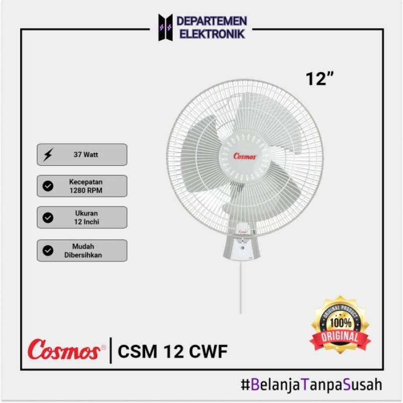 Promo Cosmos Wall Fan / Kipas Angin Dinding 12 Cwf Diskon 23% Di Seller ...
