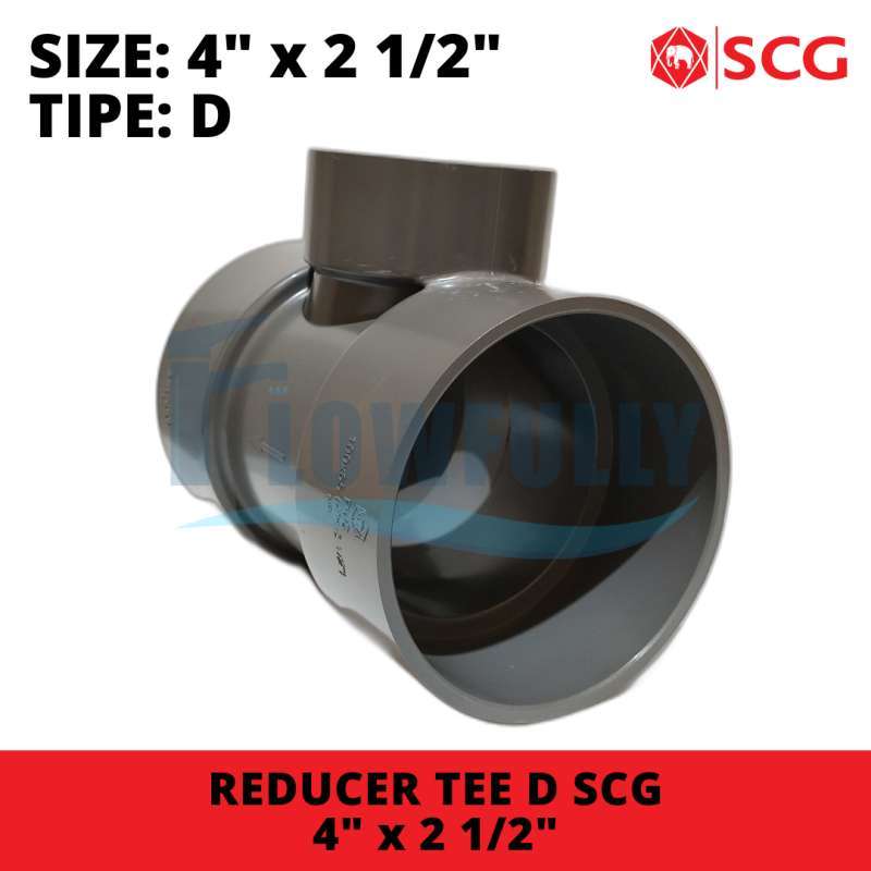 Jual Tee D 4 X 2 1/2 Inch Scg Pvc Jis Reducer Reducing Vlok Tee 4 X 2,5 ...