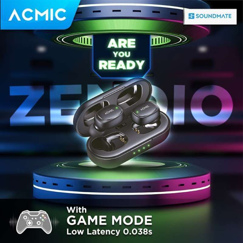 Promo Acmic Zendio Mini Tws Extra Bass Gaming Headset Bluetooth ...