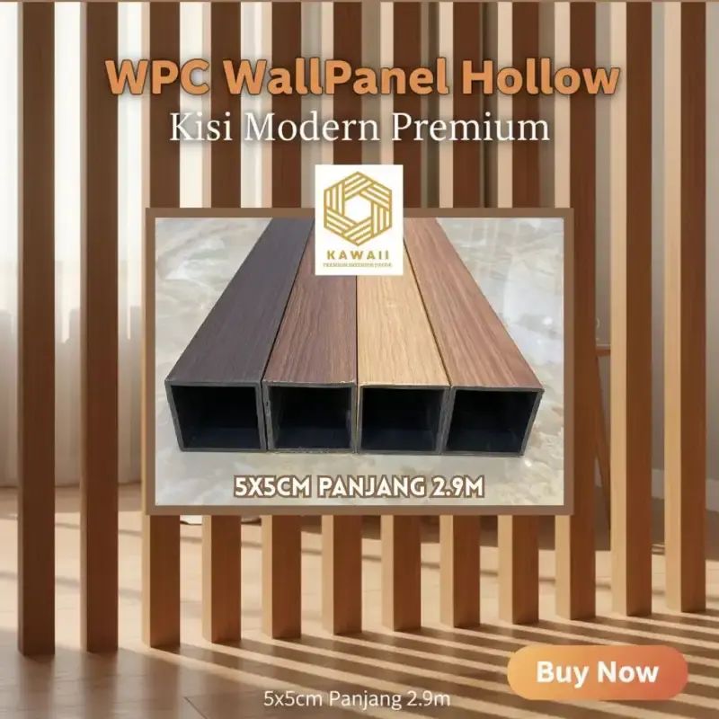 Promo Kawaii Wpc Panel Dinding Hollow Indoor Partisi Kisi Sekat Ruangan ...