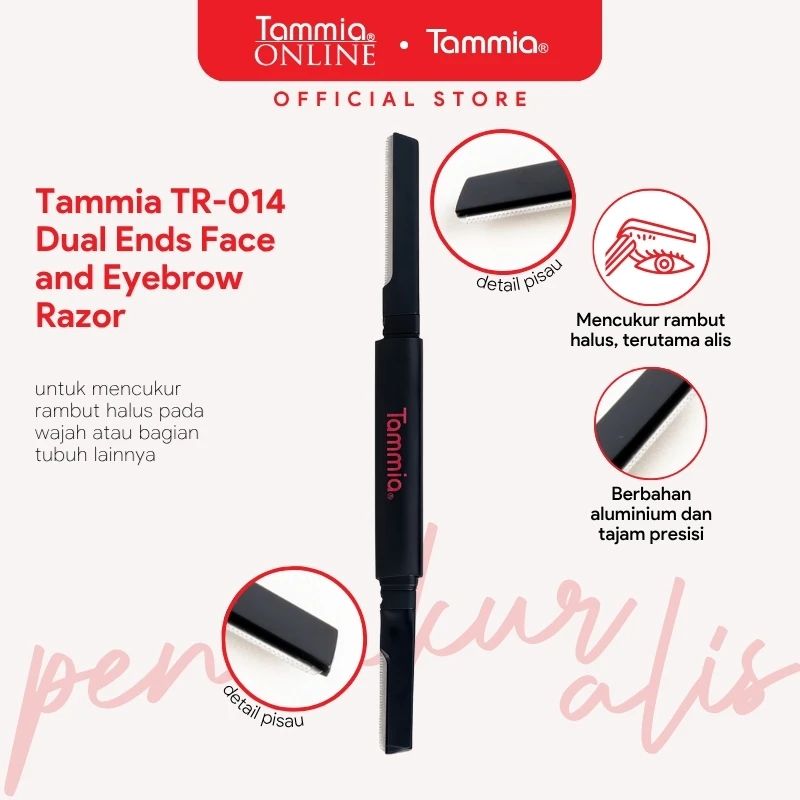 Jual Tammia Dual Ends Tr-014 Face & Eyebrow Razor | Pisau Cukur Alis ...