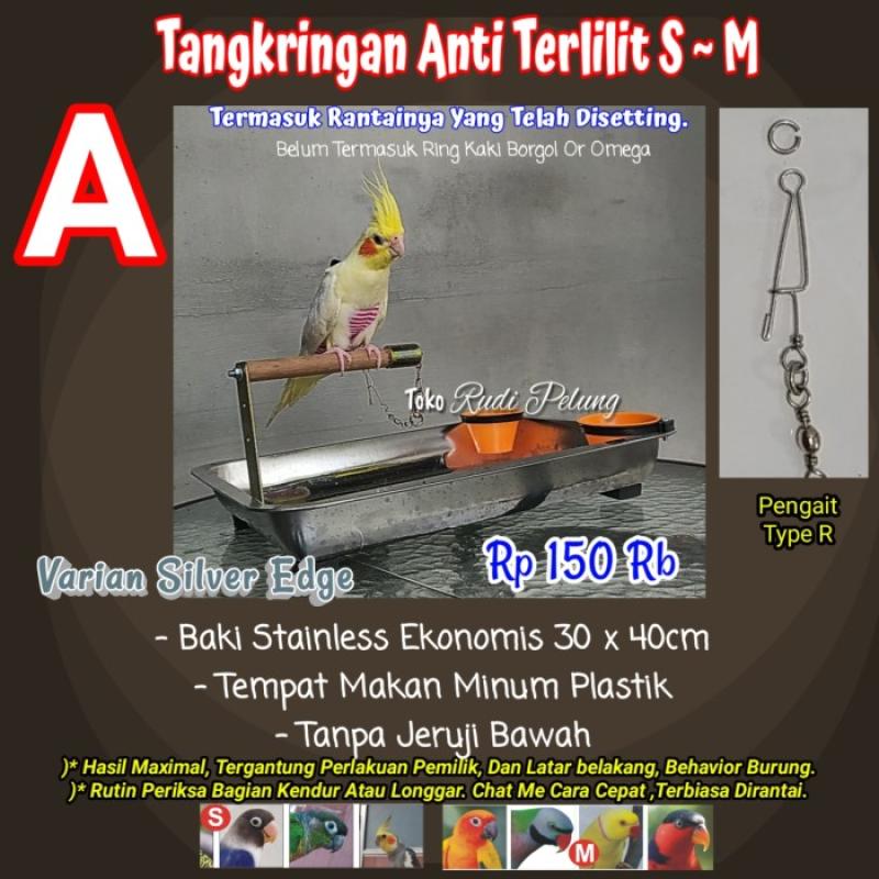 Promo Tangkringan Anti Terlilit Jinak Lovebird Cockatiel Irn Sunconure ...