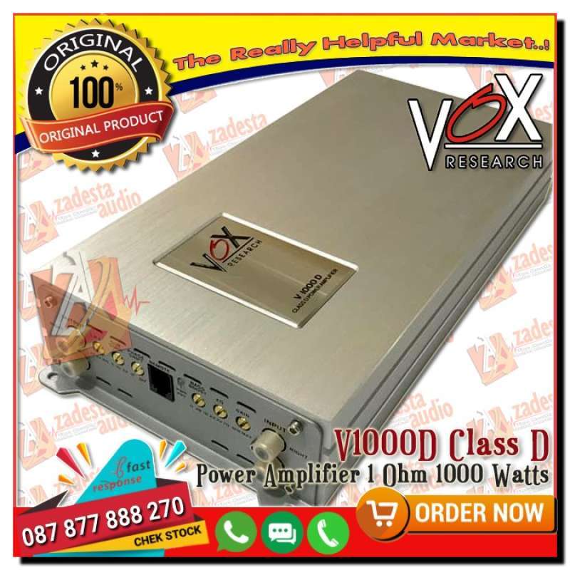 Jual Power Monoblock Vox Research V1000d Monoblok V 1000d Class D V1000 ...