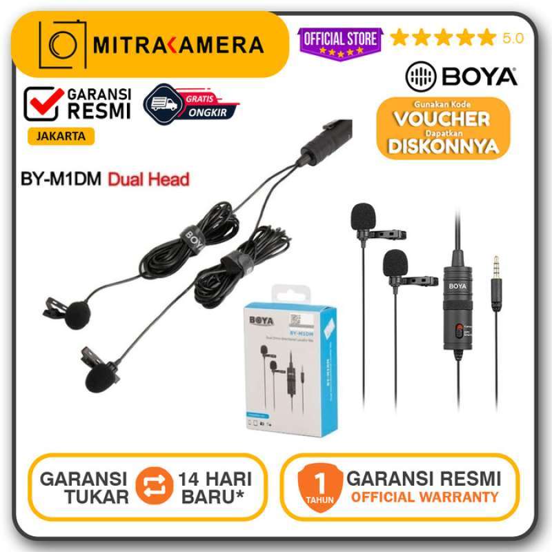 Promo Boya BY-M1DM Dual Omnidirection Lavalier Mic Diskon 23% di Seller Tema Store - Kalibata ...