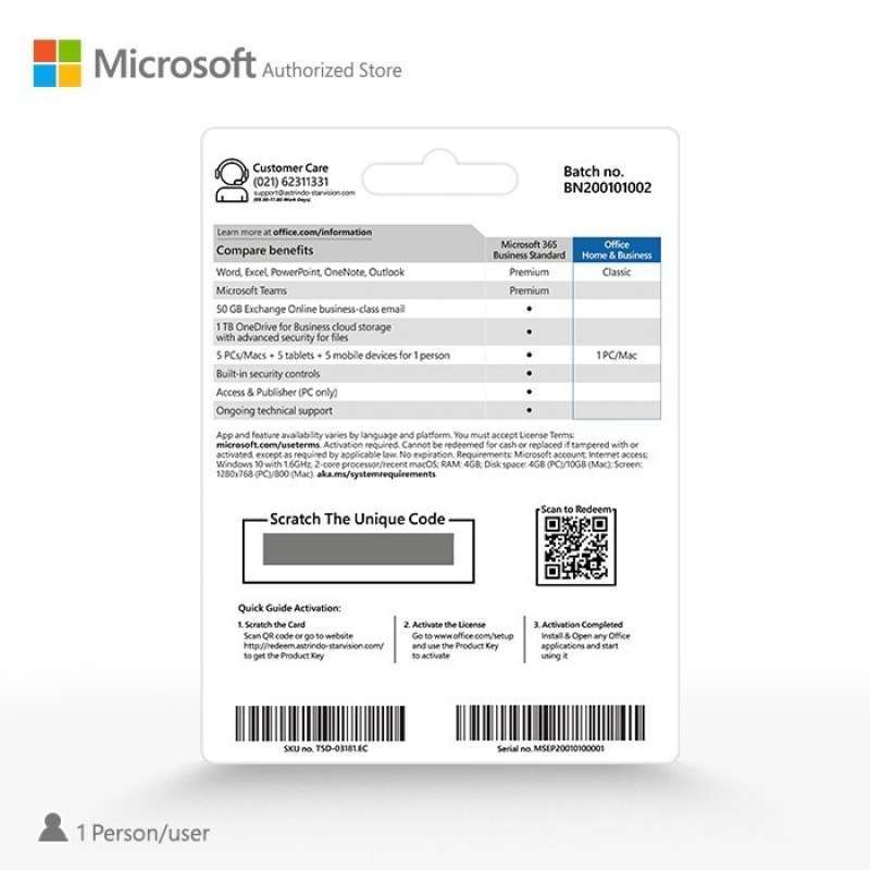 Jual Microsoft Office Home & Business 2021 POSA CA - T5D-03483.EC di ...