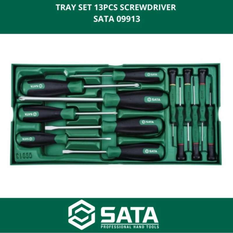 Promo Obeng Set 09913 Tray Set - 13pc Screwdriver Set Sata Diskon 23% ...
