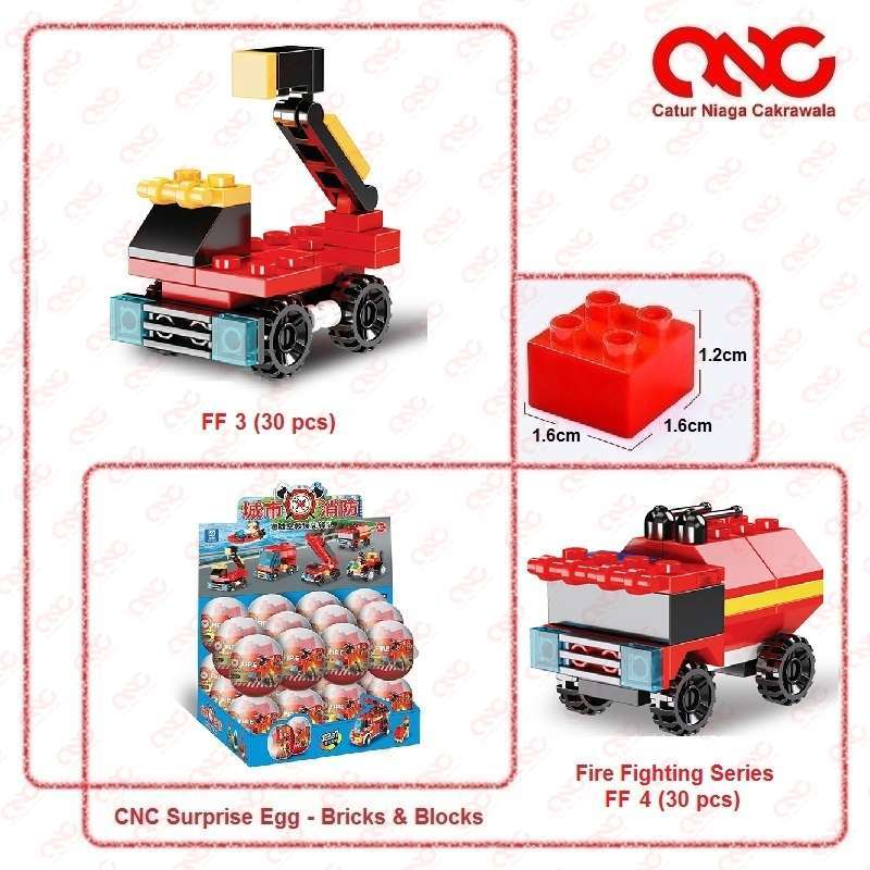 Jual Cnc Surprise Egg Bricks & Blocks - Fire Fighter Series , Lego ...