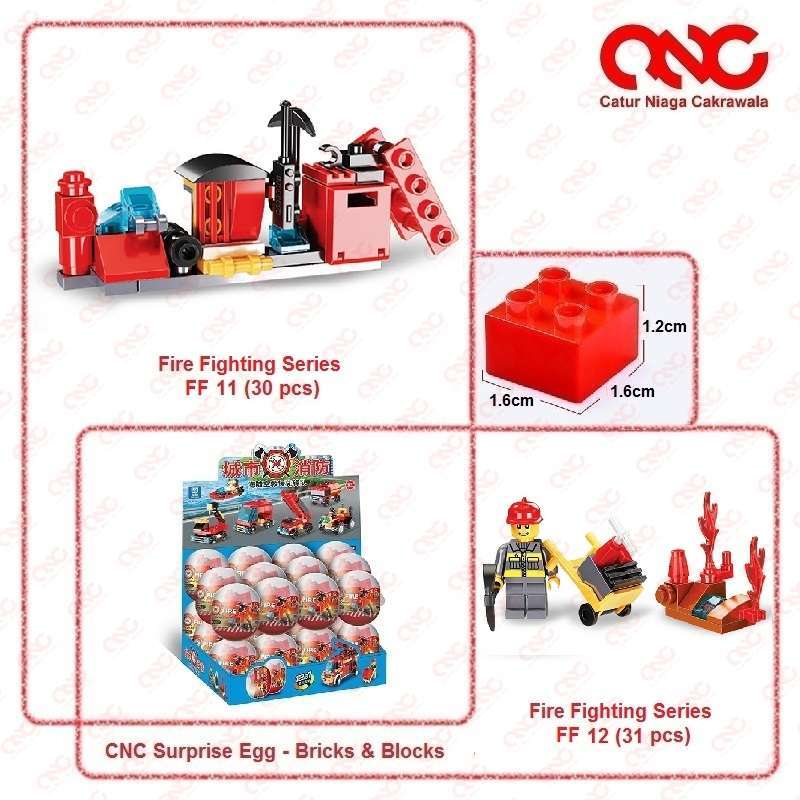 Jual CNC Surprise Egg Bricks & Blocks - Fire Fighter Series , LEGO ...