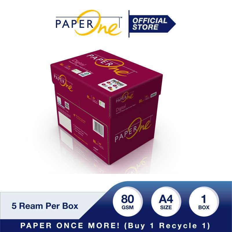 Promo Paperone Kertas A4 80gr Digital Carbon Neutral 1 Box 2500 Lembar