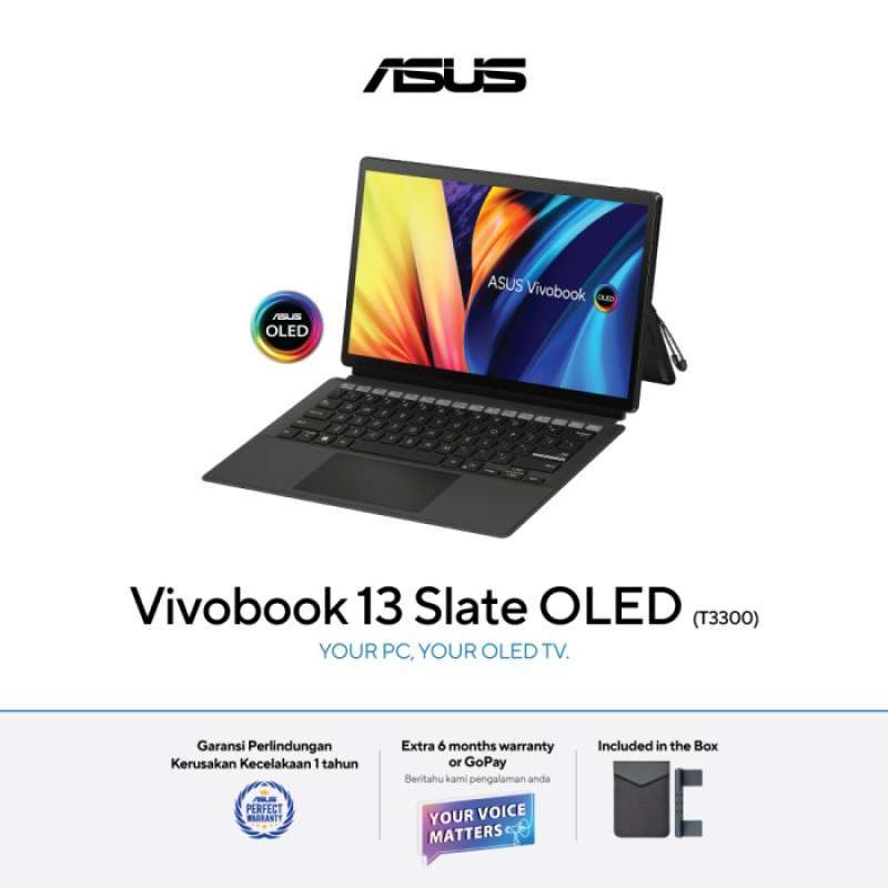 Jual Asus Vivobook 13 Slate Oled T3300ka-oled621 - Black [intel ...
