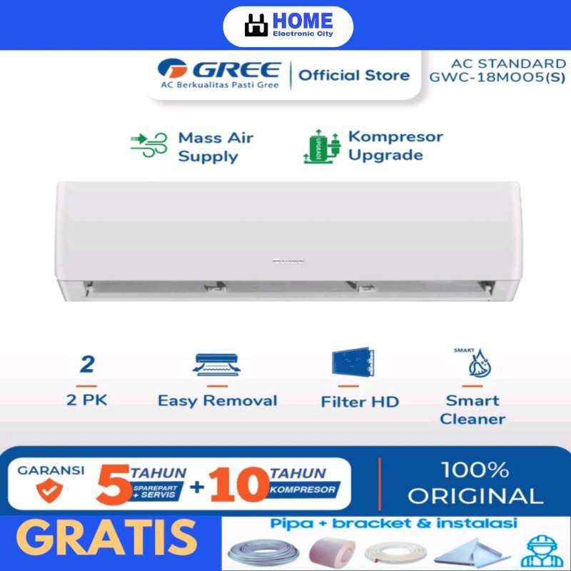 Jual AC GREE 2 PK GWC-18MOO5S 2 PK R32 [FREE INSTALASI+MATERIAL ...