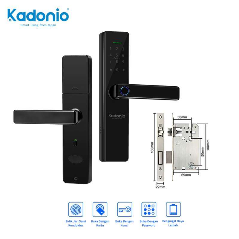 Jual Kadonio Kunci Pintu Digital Kunci Pintar Kunci Pintu Sidik Jari Ic ...