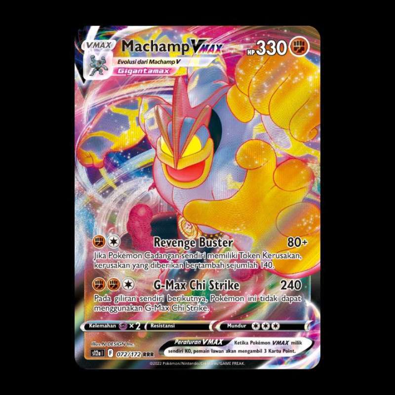 Jual Machamp VMAX RRR S12A 072/172 Pokemon Trading Card Game TCG ...