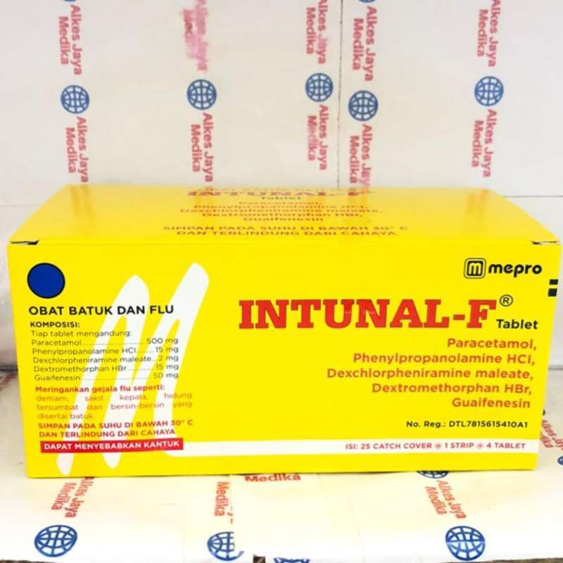 Jual Intunal Forte Box Isi 25 Strip @4 Tablet - Obat Batuk Pilek di ...