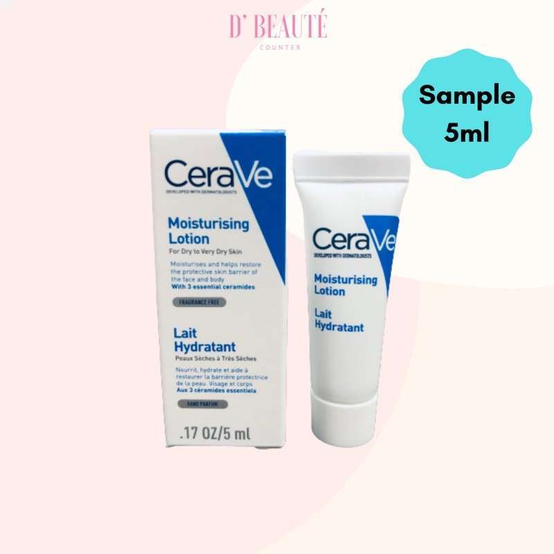 Jual Cerave Moisturizing Lotion Sample 5ml di Seller dbeautecounter - Kampung Baru, Kota Medan ...
