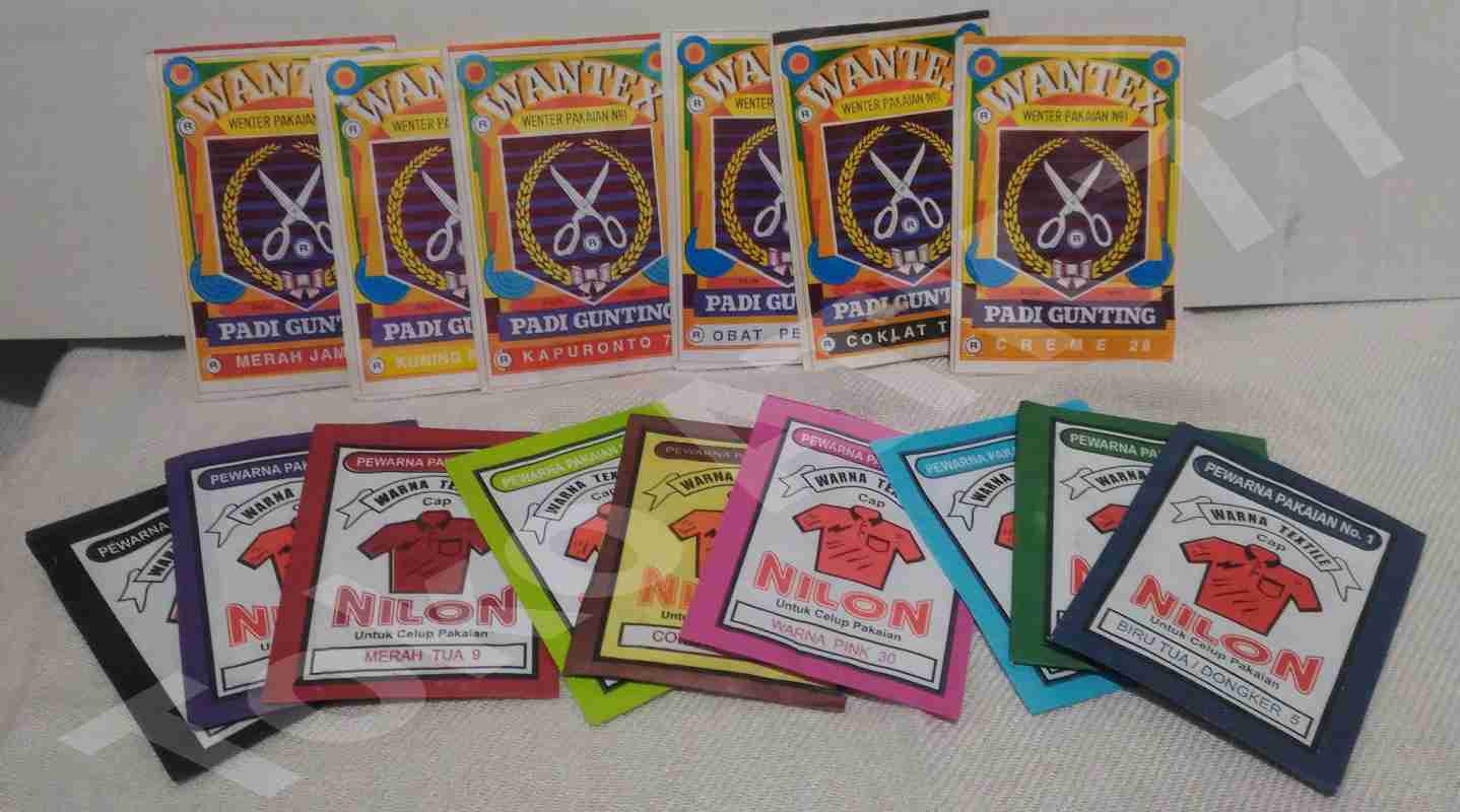 Jual Wantex Wenter Pewarna Perwarna Pakaian Kain Bahan Baju Tekstil ...