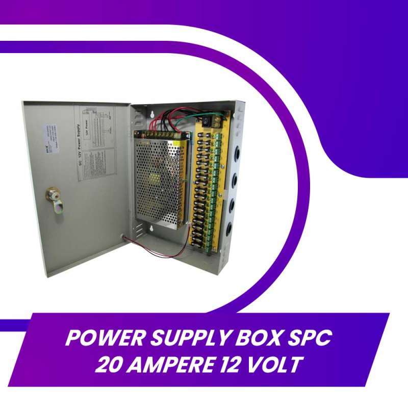 Jual POWER SUPPLY BOX SPC 20 AMPERE 12 VOLT di Seller BANDAR MULTI ...