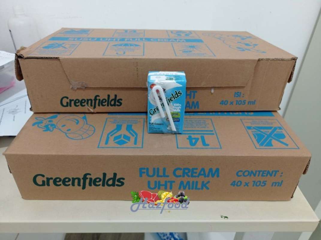 Jual Susu Uht Greenfields Full Cream 105ml X 40 (1 Karton) Di Seller Hazfood - Karang Ayu, Kota ...