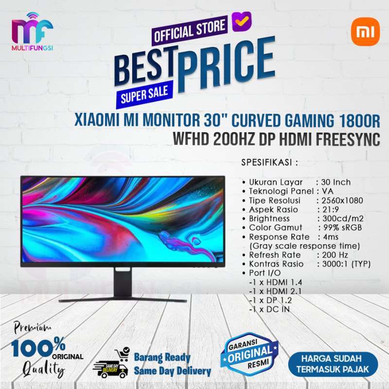 Jual Xiaomi Curved Gaming Monitor 30 Original Murah - Harga Diskon ...