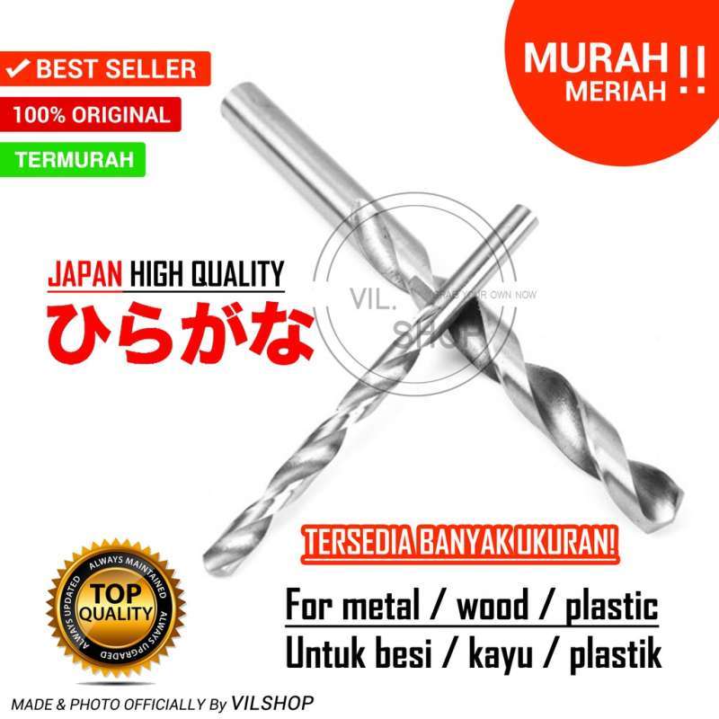 Jual MATA BOR BESI 5 MM KOKON JAPAN HSS DRILL BITS TWIST BIT MATA BOR ...
