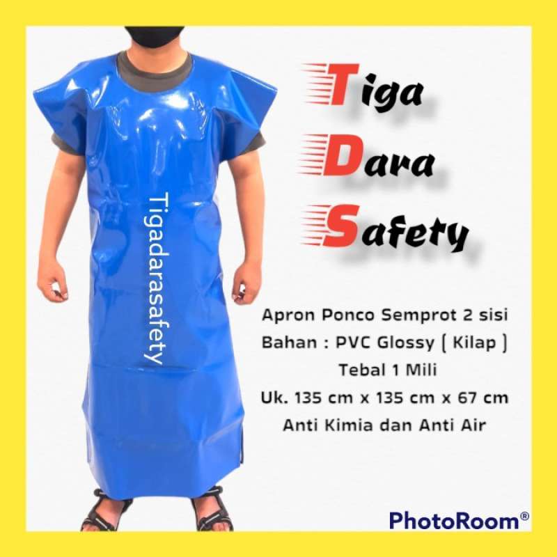 Jual Apron Semprot 2 Sisi Pvc Kilap 1 Mili 135Cm X 135Cm X67Cm Anti ...