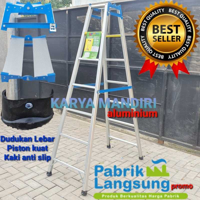 Promo Tangga Lipat Aluminium Ladder Ukuran 2 Meter / 200 Cm Diskon 23% ...