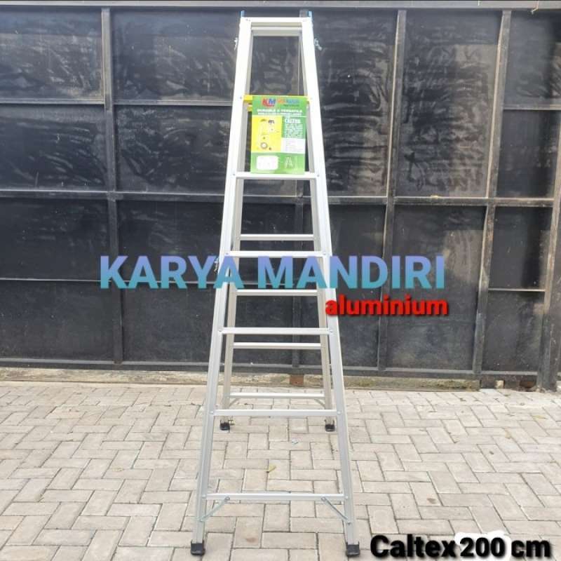 Promo Tangga Lipat Aluminium Ladder Ukuran 2 Meter / 200 Cm Diskon 23% ...