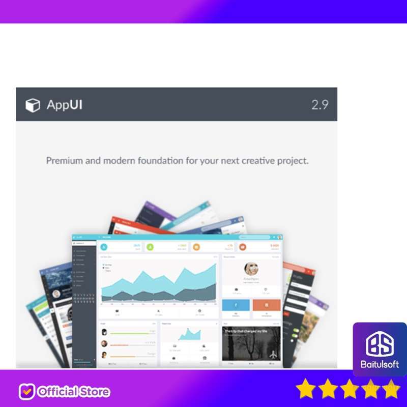 Promo APPUI - WEB APP BOOTSTRAP ADMIN TEMPLATE BY BAITULSOFT Diskon 99% di Seller Baitulsoft ...