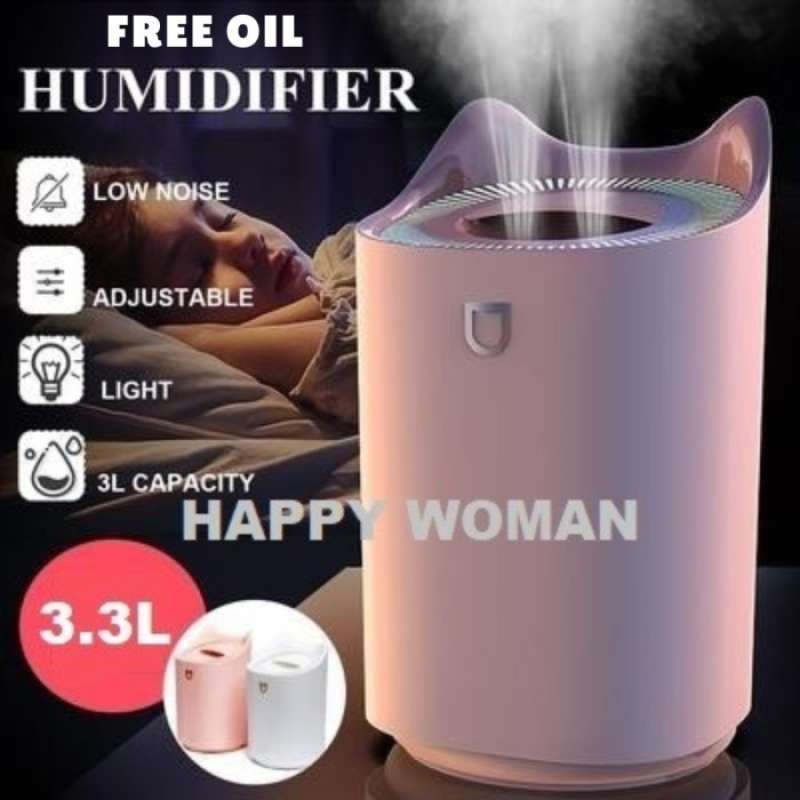 Promo Big Air Humidifier H2O 3300ml Double Spray Ultrasonic Aroma ...