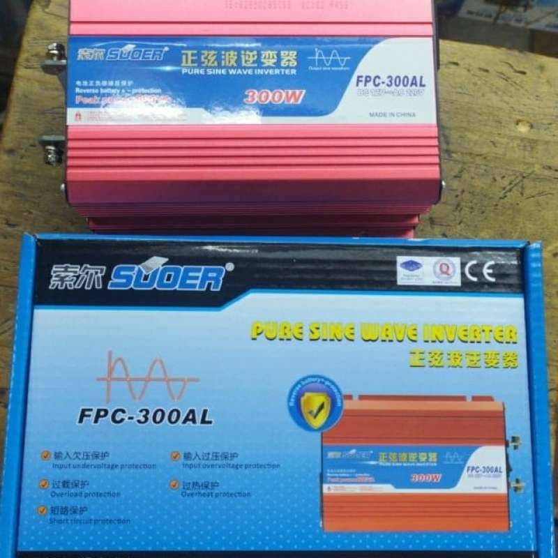 Promo INVERTER PURE SINE WAVE 12 V SINUS MURNI FPC 300 WATT SOUER ...