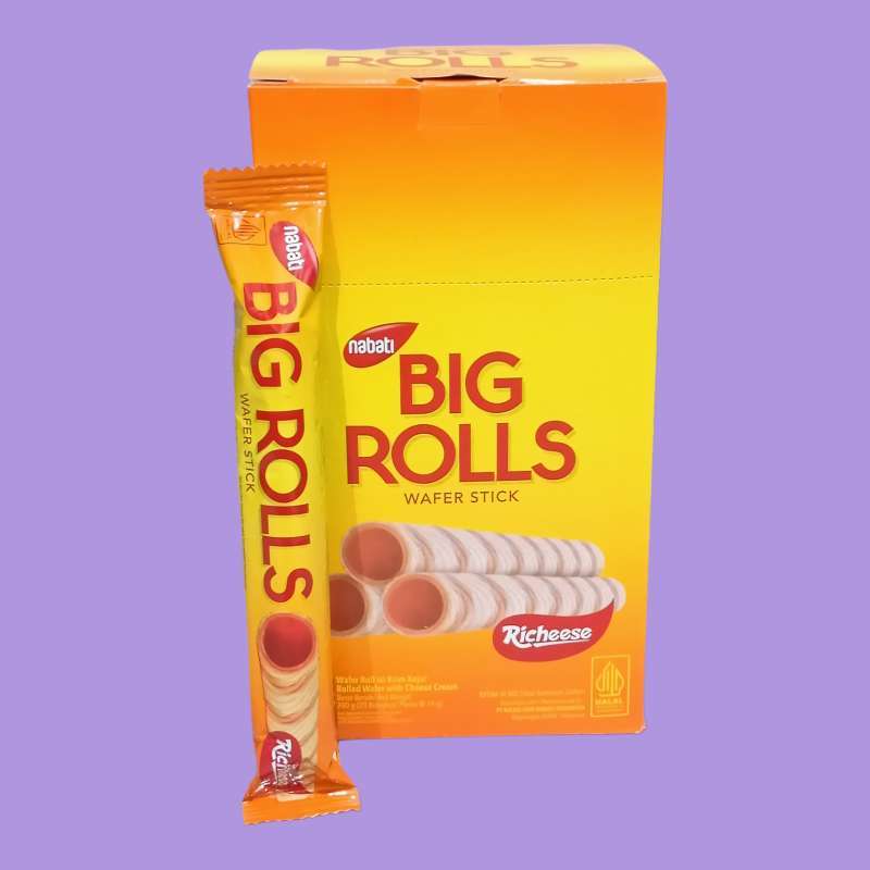 Jual Nabati Big Rolls Coklat Wafer Stick 15gr [20 Pcs/box] Di Seller ...