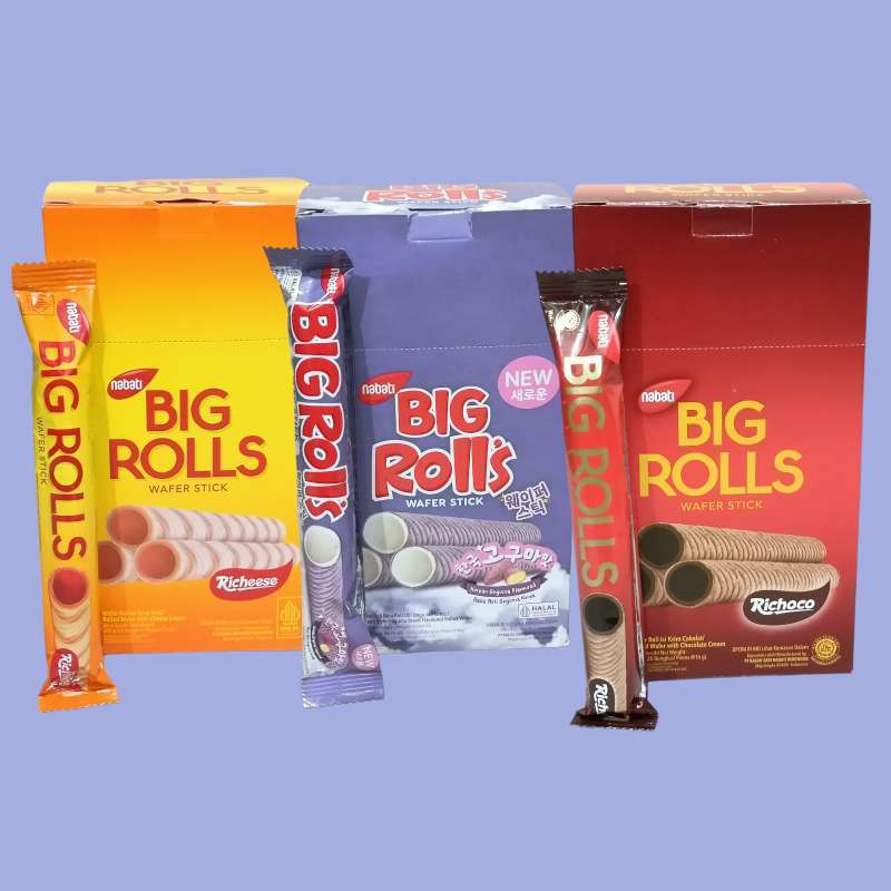 Jual Nabati Big Rolls Coklat Wafer Stick 15gr [20 Pcs/box] Di Seller ...
