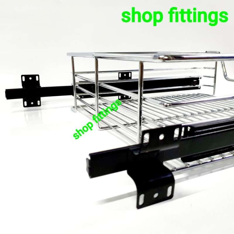 Promo Vitco Pull Out Wire Basket Rak Chrome Lemari Dapur Sc24040 45 50 ...