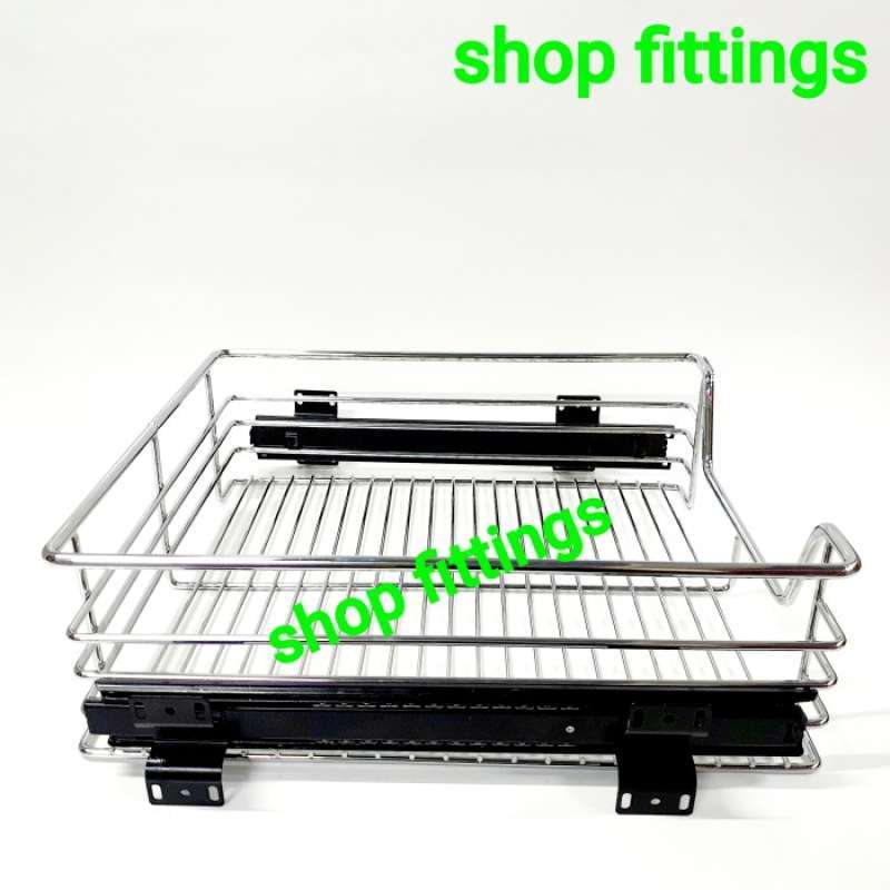 Promo Vitco Pull Out Wire Basket Rak Chrome Lemari Dapur Sc24040 45 50 ...