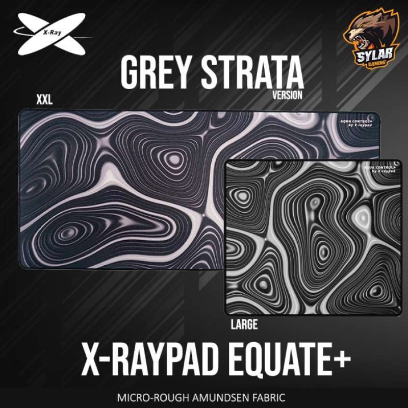 Promo X-Raypad Aqua Control Plus Black Grey Strata Gaming Mousepad ...