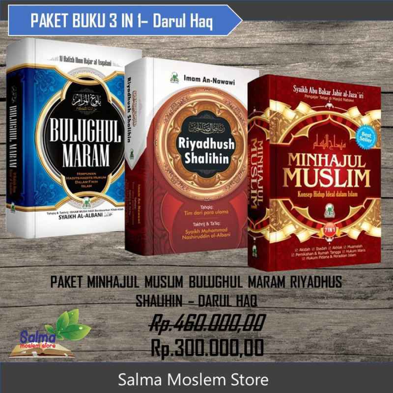 Promo Paket Buku 3 In 1 Minhajul Muslim | Bulughul Maram | Riyadhus ...