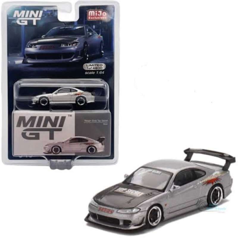 Promo MINI GT 1:64 NISSAN SILVIA TOP SECRET (S15) SILVER #545 BLISTER - Diskon 50% di Seller ...