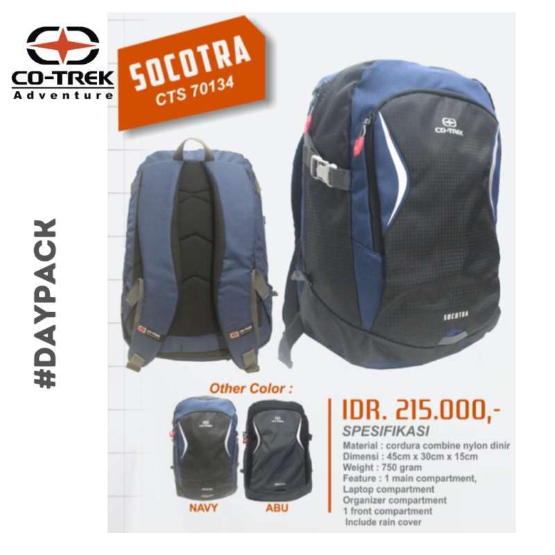 Jual Tas Ransel Laptop Co-Trek Socotra Daypack di Seller Outdoorshop ...