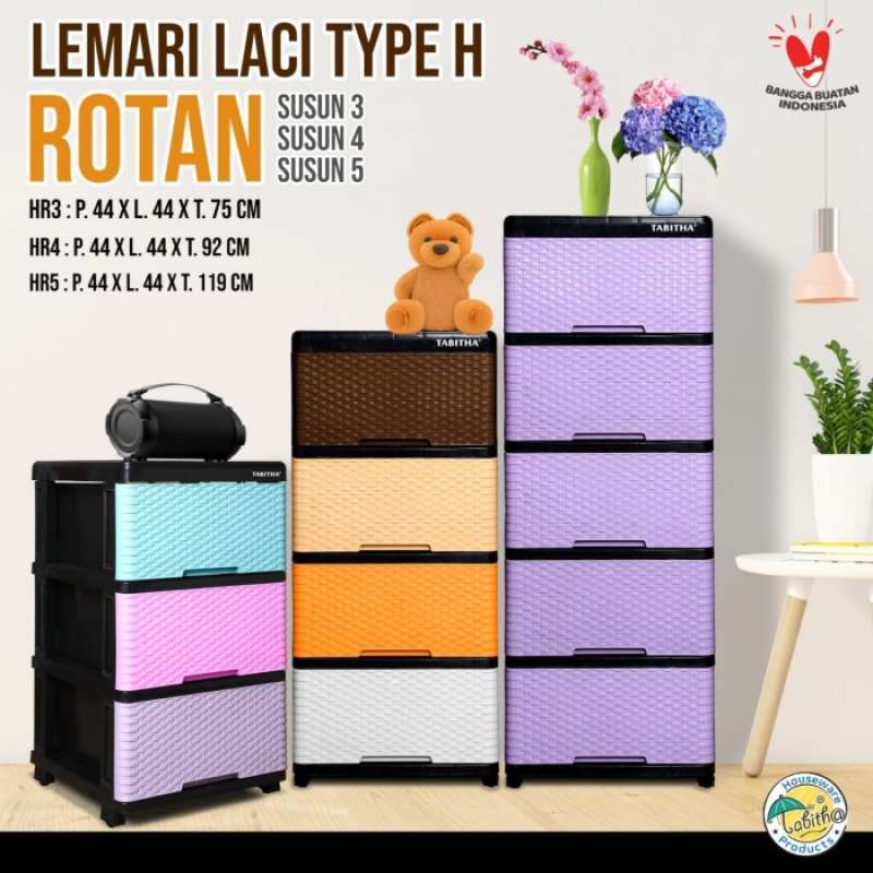 Promo Sale Tabitha Lemari Laci Pakaian Plastik Serbaguna Multipurpose ...