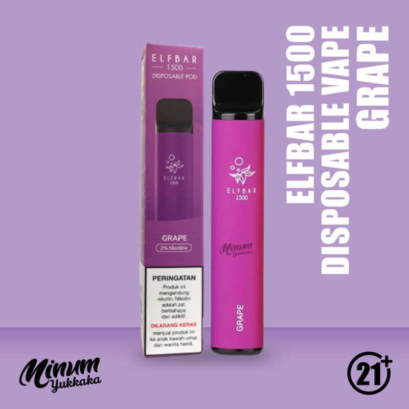 Jual Elfbar 1500 Disposable Vape Grape Di Seller Minum Yuk Kaka Jakbar ...